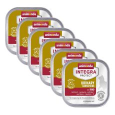 Animonda Integra Protect Cat Harnsteine Urinary - hovädzie 6 x 100g ...