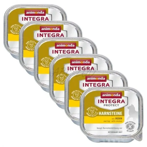 Animonda Integra Protect Cat Harnsteine Urinary - kuracie 6 x 100 g ...