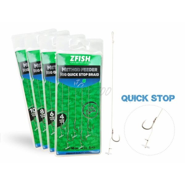 ZFISH Method Feeder Rig Quick Stop Braid 10 cm / size 8 | ABC-ZOO