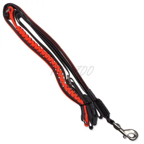 Dog Fantasy USB LED Bežecké svietiace vodítko oranžové 180-250 cm | ABC-ZOO
